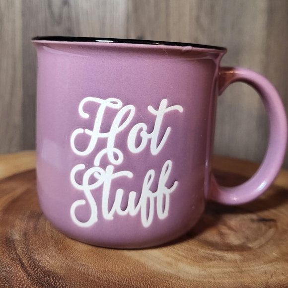 Brandless | Dining | Hot Stuff Soneware Porcelain Coffee Mug Eched ...